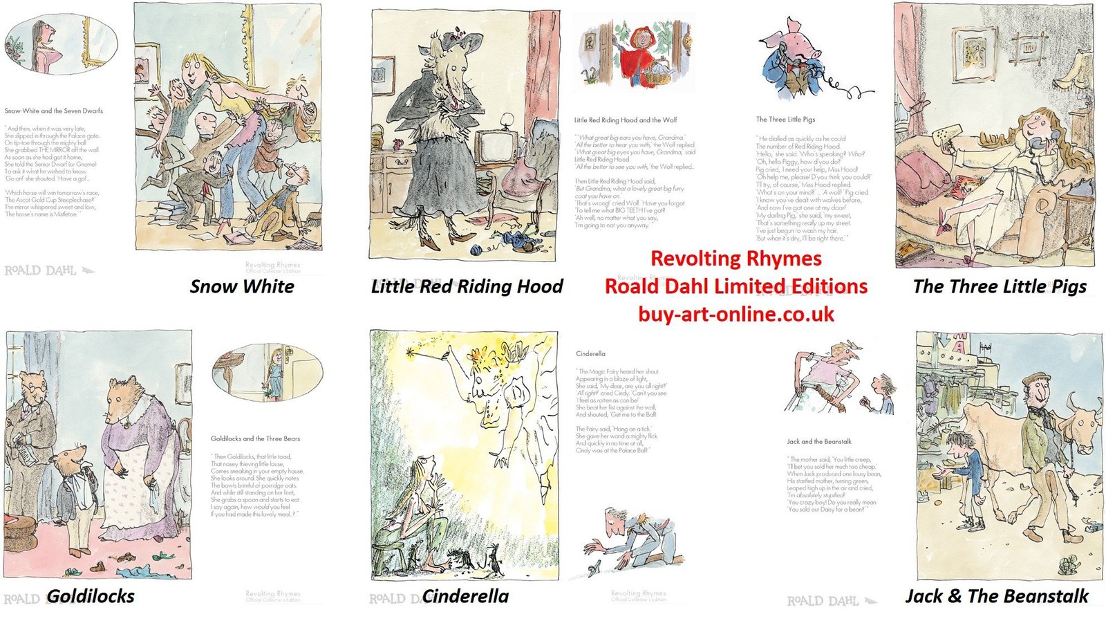 Revolting Rhymes Collectors Editions – Buy Art Online